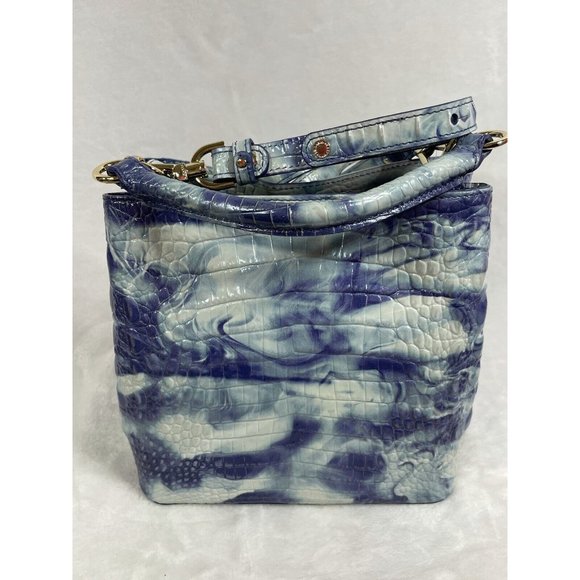 Brahmin | Bags | Brahmin Mini Amelia Satchelshoulder Bag In Chambray ...